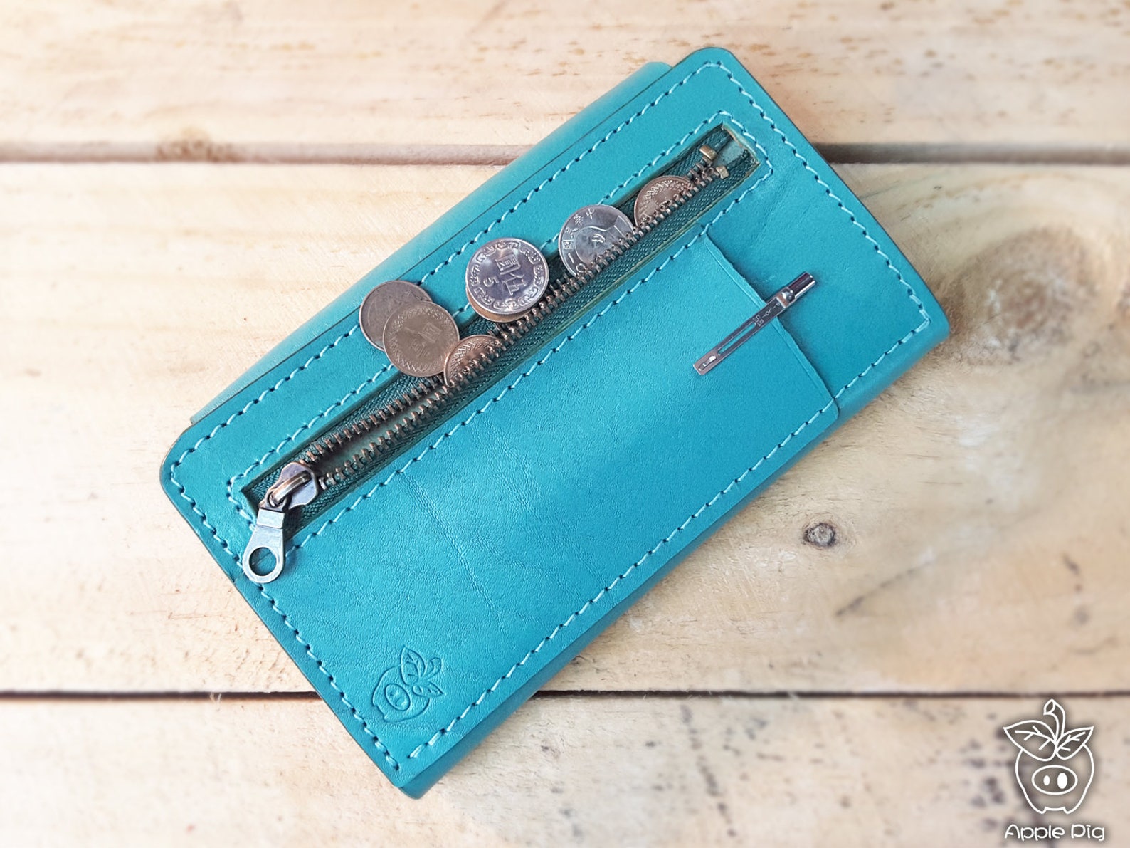 Apple Pig wallet Notebook 2 - Etsy