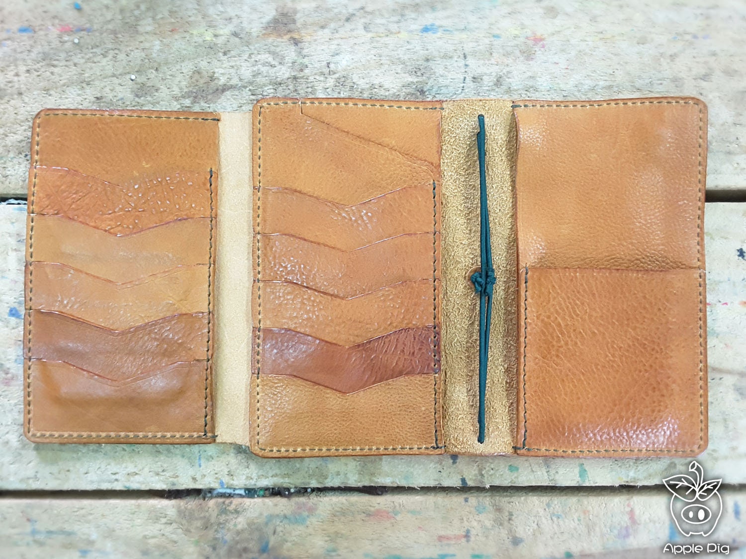 Apple Pig wallet Notebook 3 - Etsy