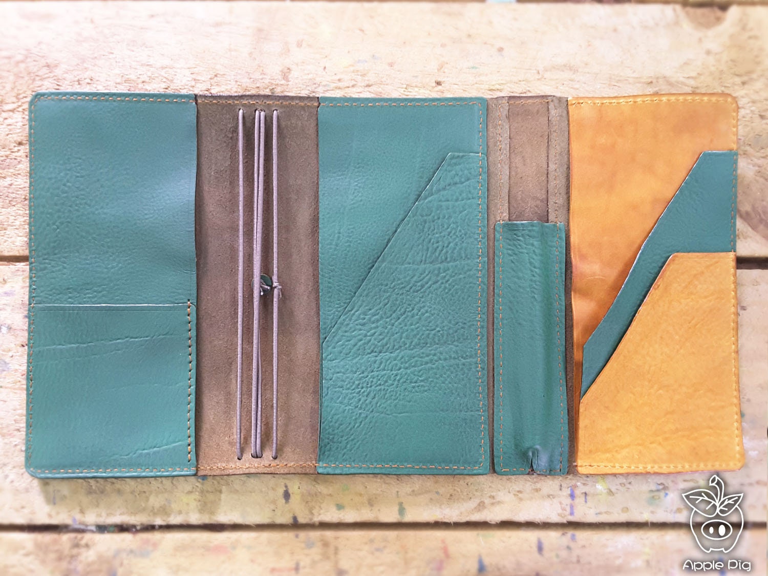 Applepig Tri Fold Traveler's Notebook - Etsy