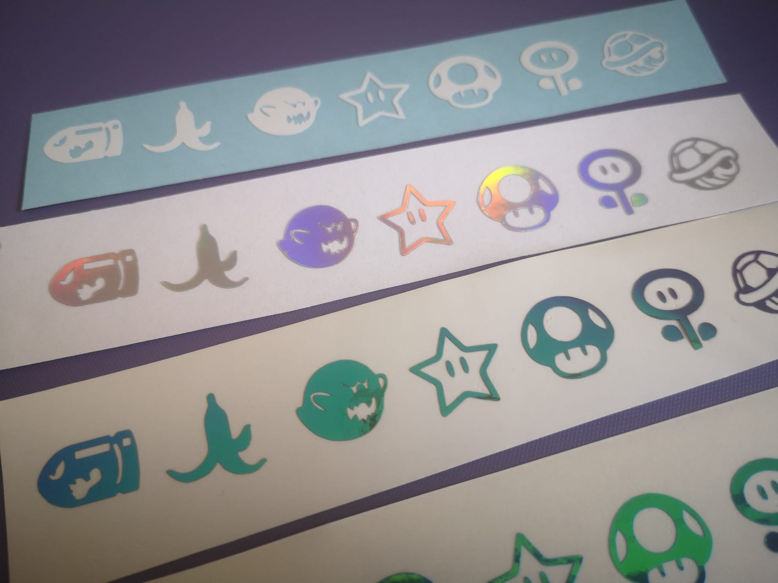 Car Button Stickers, Set of 7 Button Decals, Color Changing Holographic ...