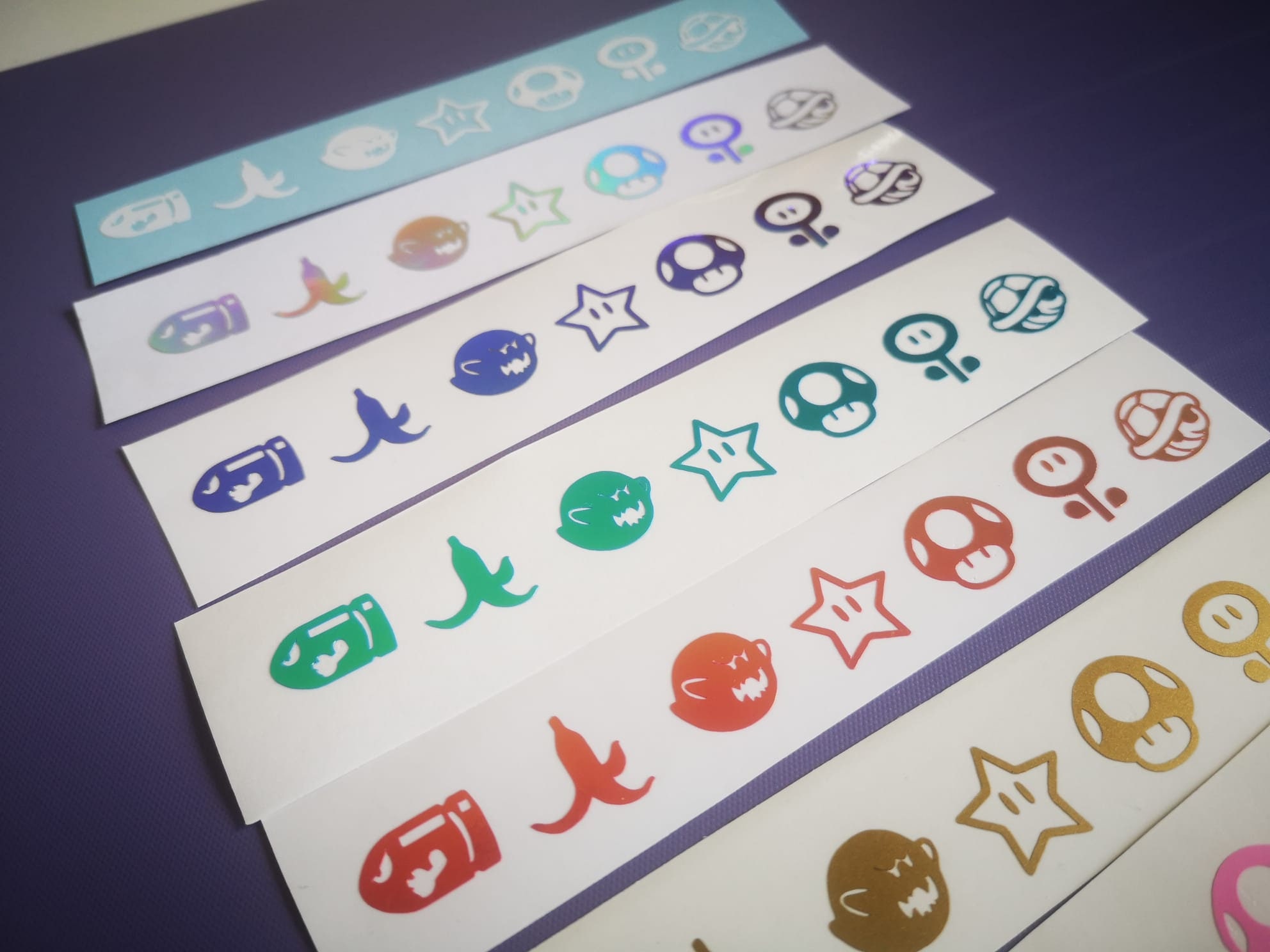 Car Button Stickers, Set of 7 Button Decals, Color Changing Holographic ...