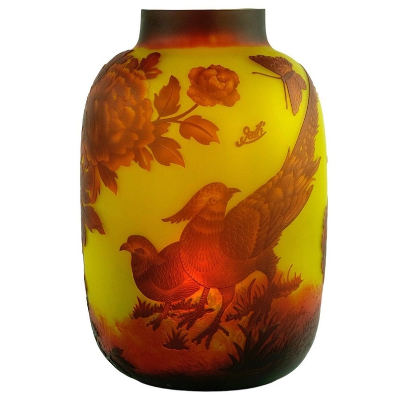 Pheasant Vase - Etsy