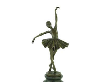 Bronze Ballerina Sculpture Graceful Ballet Dancer Statue Bronze Milo ...