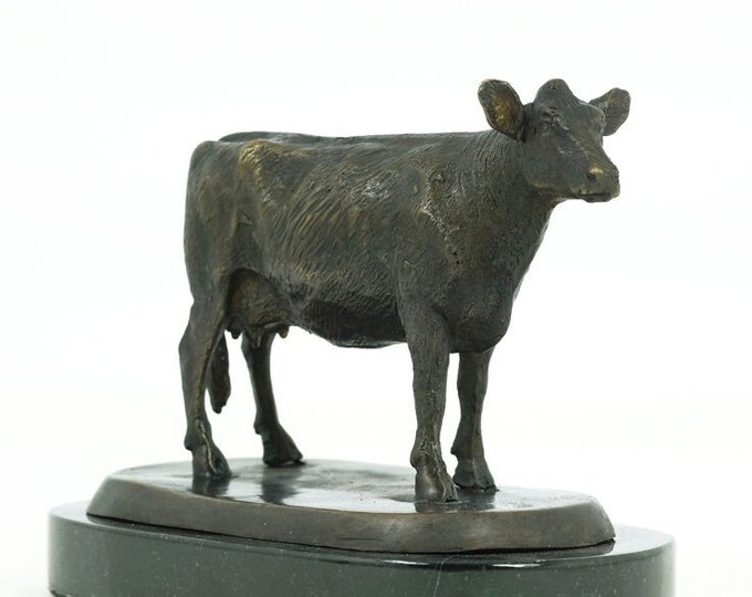 Bronze Cow Sculpture Farm Animal Art Statue Bronze Cow Statue Cow ...