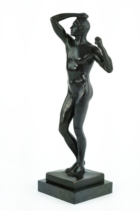 Bronze Male Sculpture Bronze Auguste Rodin Statue Adam - Etsy