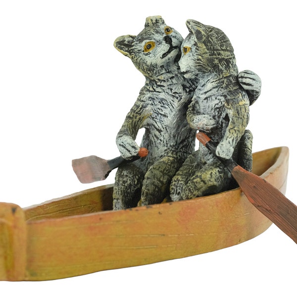 Cat Rowing Boat - Etsy
