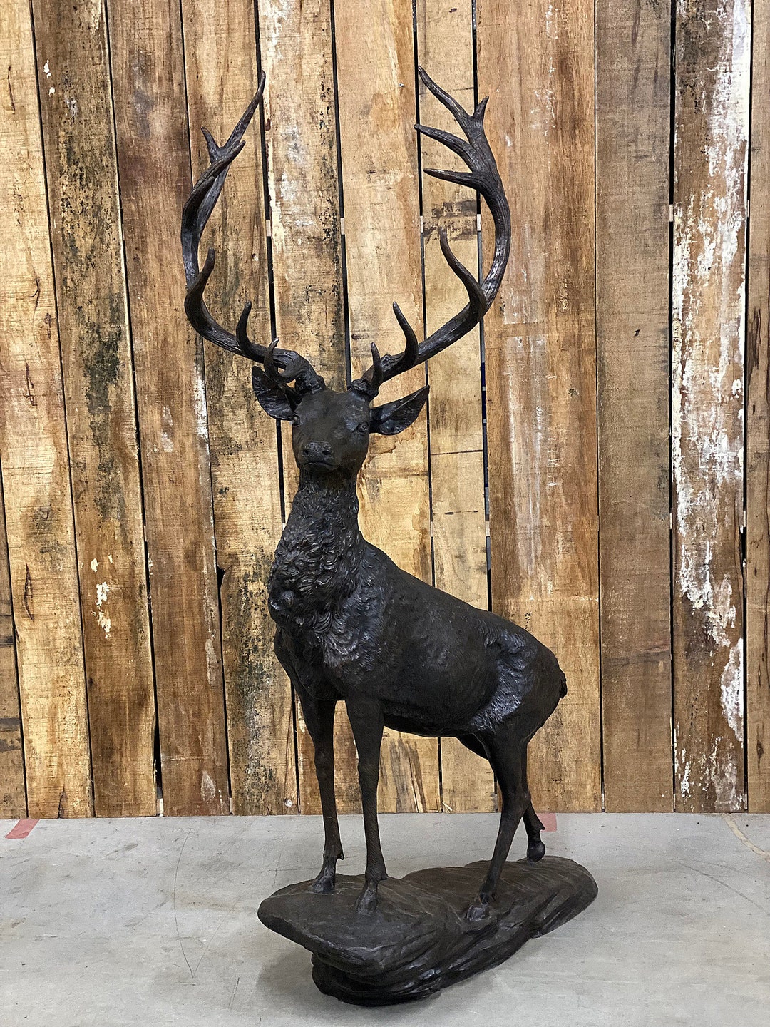 Lifesize Bronze Deer Sculpture Outdoor Deer Statue Outdoor Hunting ...