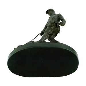 Large Bronze Sculpture of a Hunter With Hound Bronze Hunting Sculpture ...