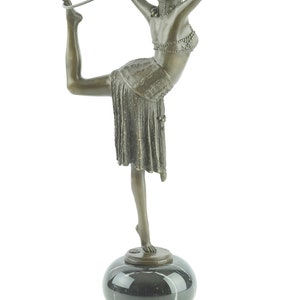 Art Deco Style Dancer Sculpture Chiparus Dancer Statue Hoop Dancer ...