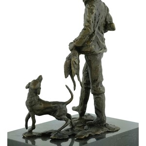 Bronze Hunter and Hound Sculpture Bronze Hunting Statue Hunting ...
