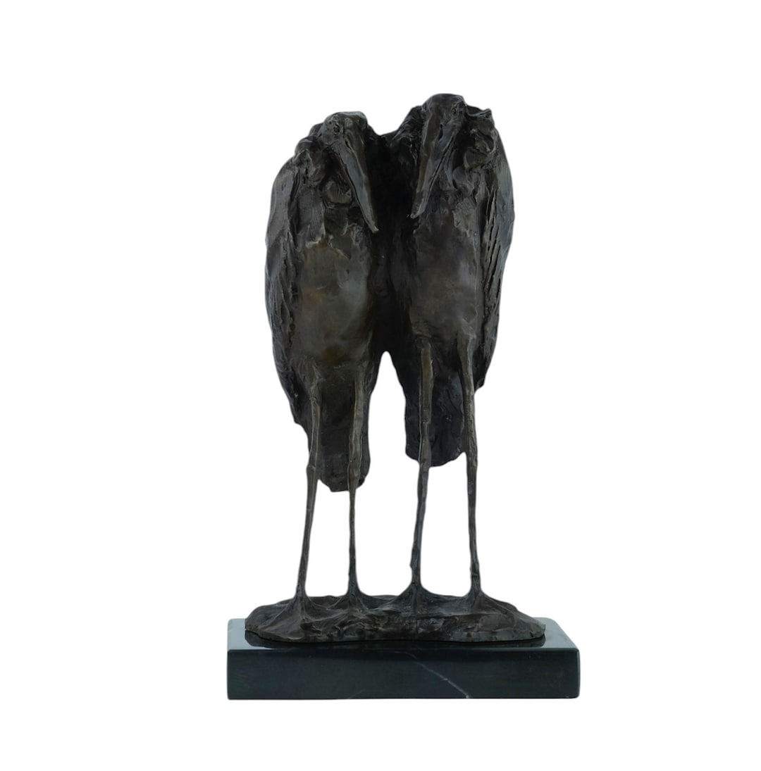 Bronze Sculpture of a Marabou Couple Inspired by Rembrandt Bugatti ...