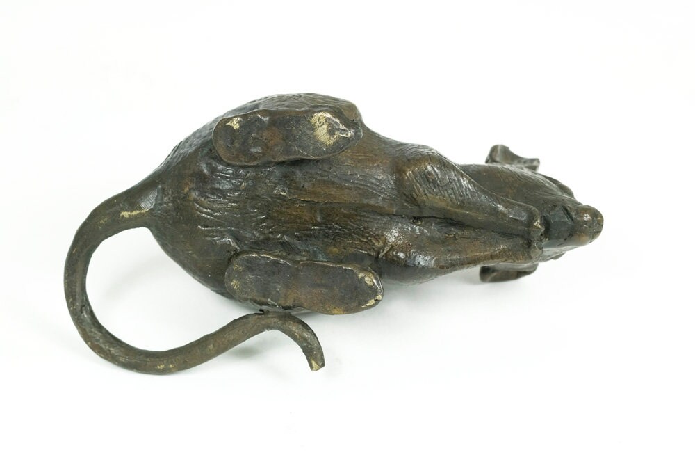 Bronze Mouse Sculpture Animal Art Figurine Mouse Statue Mouse - Etsy