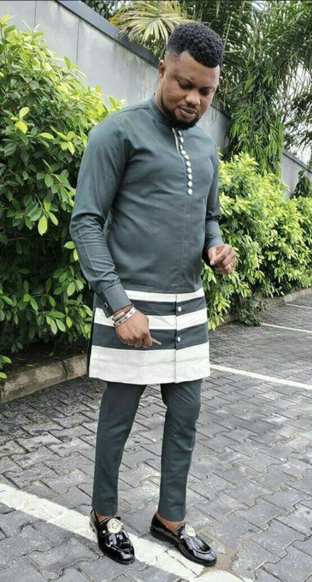 Modern African Men's Clothing,dashiki Two Piece Suite, Shirt & Pants ...