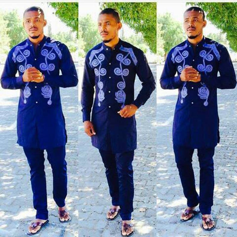Splendid Dashiki Embroidered SuiteAfrican Men's | Etsy
