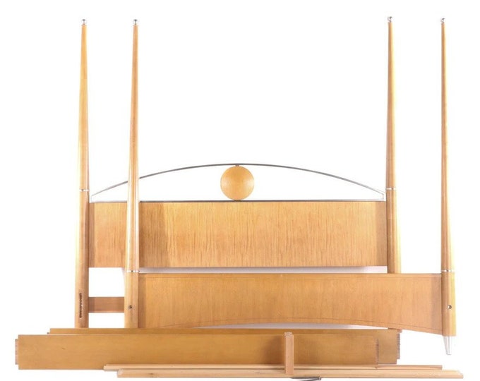 Vintage Ethan Allen Radius Collection Poster Queen Bed Frame Mid ...