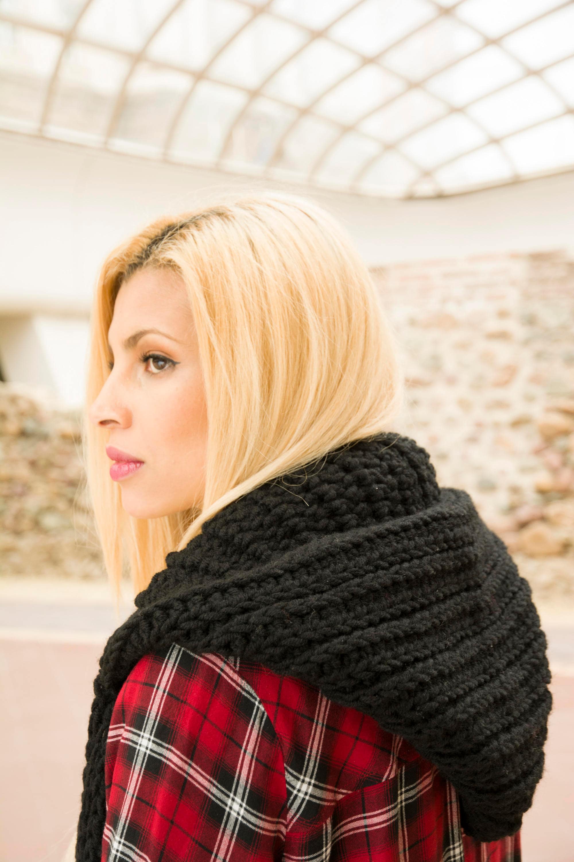 The Malamir Hooded Scarf Winter Chunky Crochet Easy Pattern | Etsy