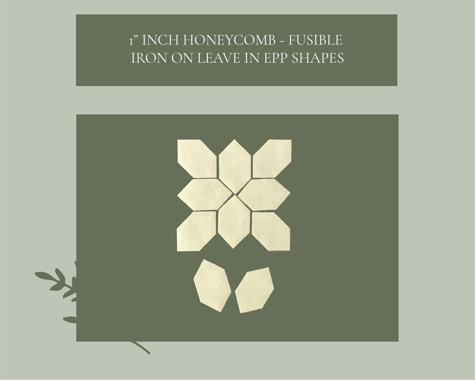 1" Iron on EPP Honeycombs: USA Made English Paper Piecing Shapes - Etsy