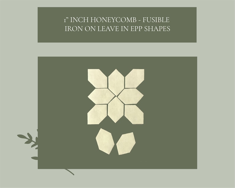 1" Iron on EPP Honeycombs: USA Made English Paper Piecing Shapes - Etsy
