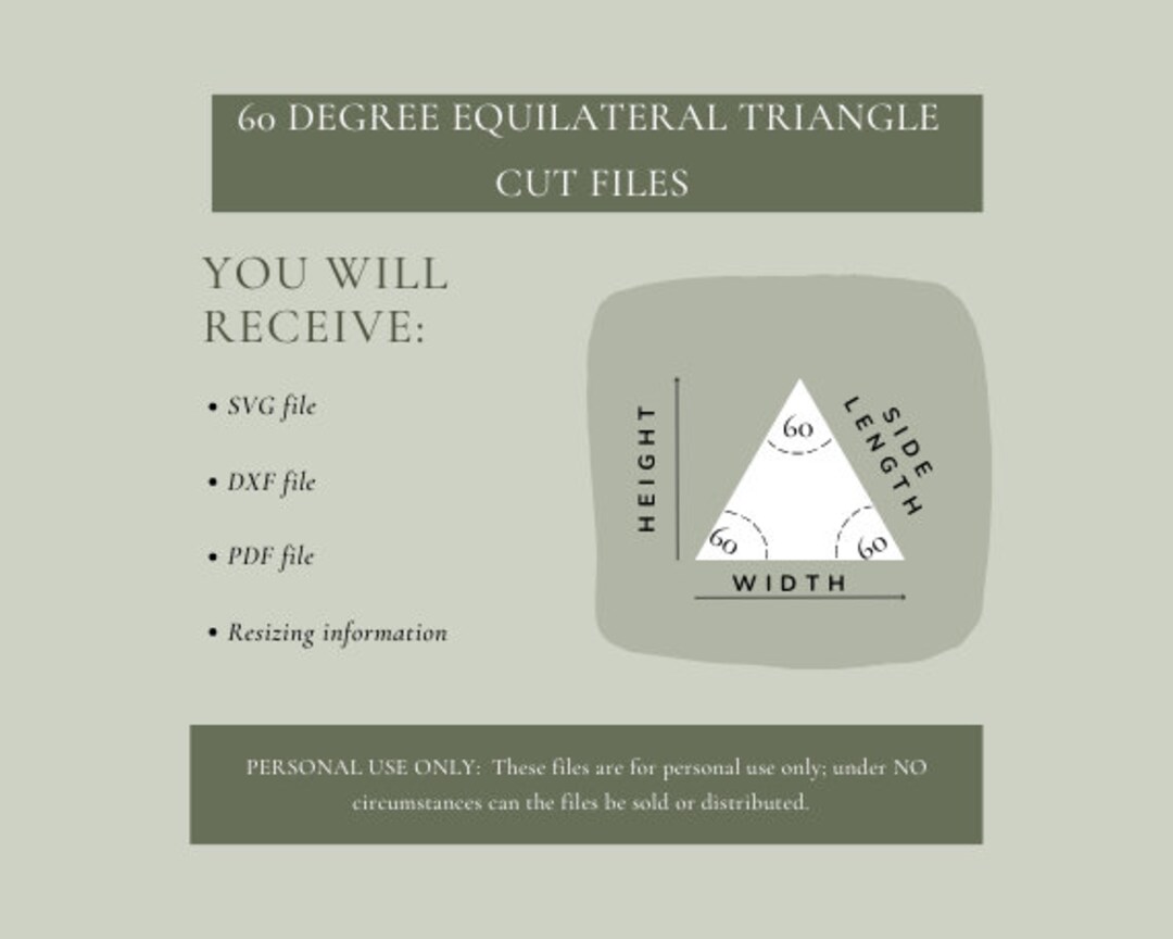 60 Degree Equilateral Triangle SVG DXF Cut Files L Cricut L Silhouette ... 60 Degree Equilateral Triangle SVG DXF Cut Files L Cricut L Silhouette ...