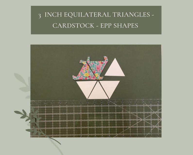 3" Triangles Card Stock for English Paper Piecing - Etsy