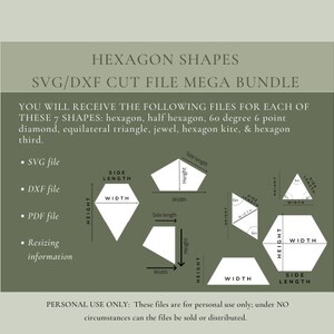 Hexagon Shapes SVG DXF Cut File Mega Bundle L Cricut L Silhouette L ...