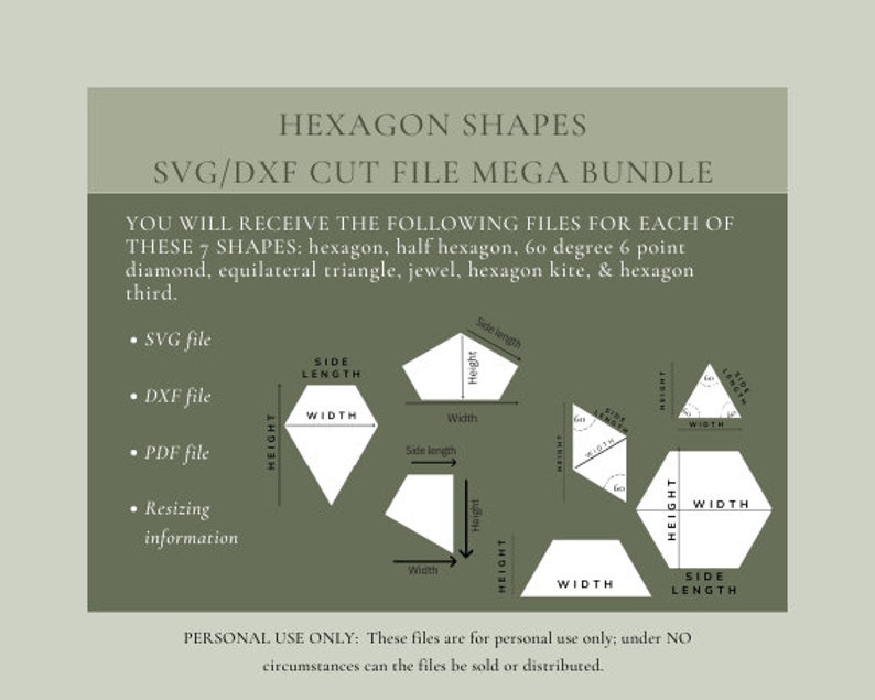 Hexagon Shapes SVG DXF Cut File Mega Bundle L Cricut L Silhouette L ...
