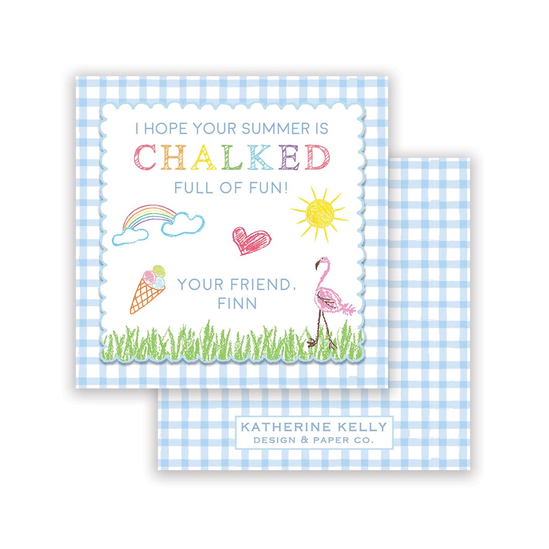 Chalked Full of Fun End of Year Gift Tags | Children | Classroom ...