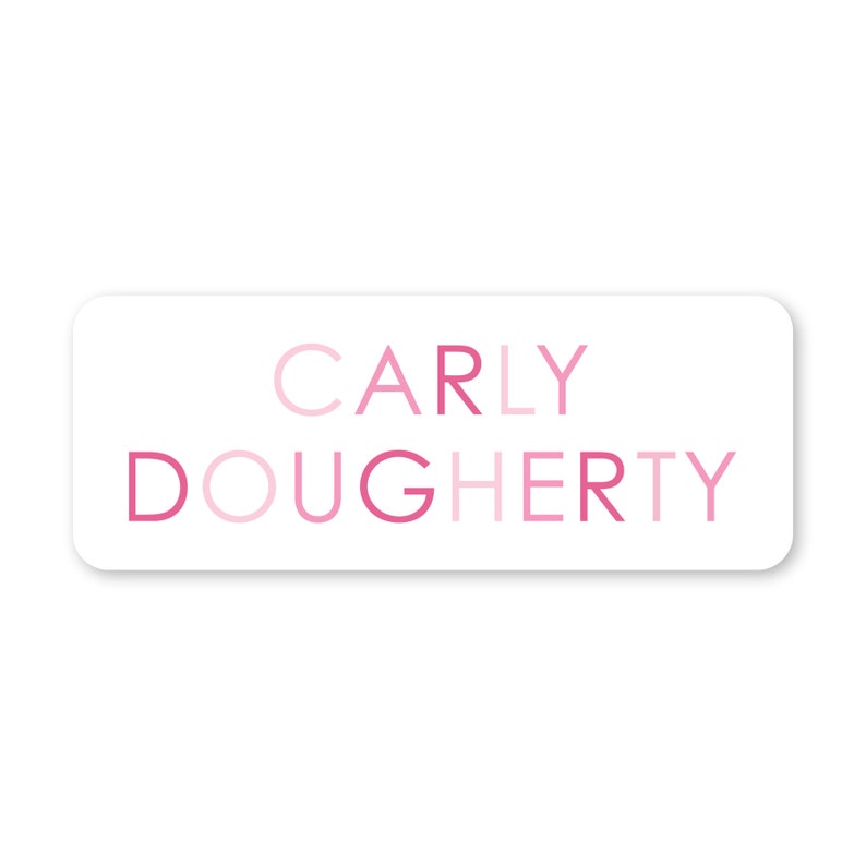 Multi-name Back to School Weatherproof Vinyl Labels | Children ...