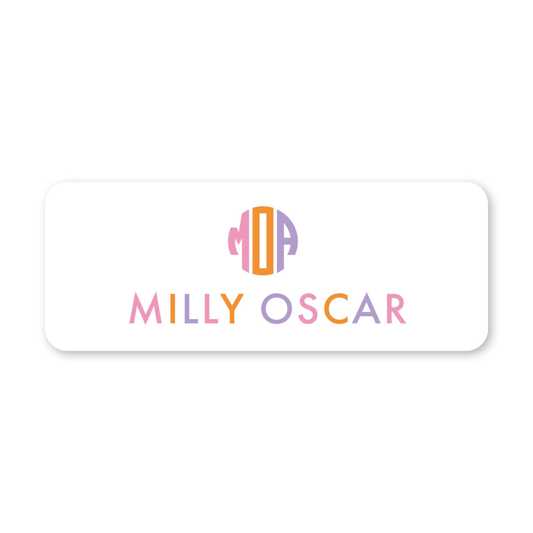 Monogram Back to School Weatherproof Vinyl Labels | Children ...