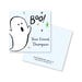 Boo Blue Friendly Ghost Pail Halloween Card Personalized Gift Tag ...