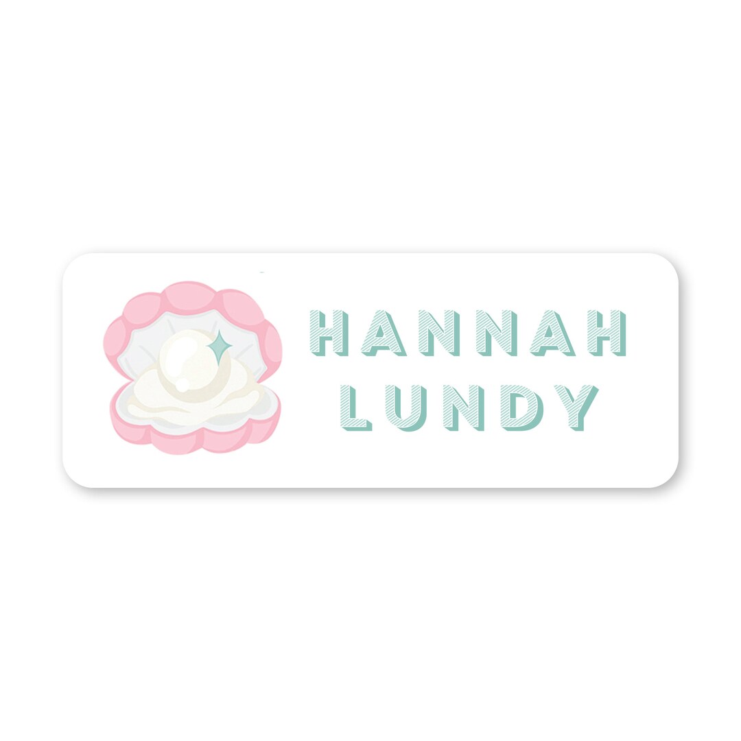 Pearly Clams Back to School Weatherproof Vinyl Labels Children ...