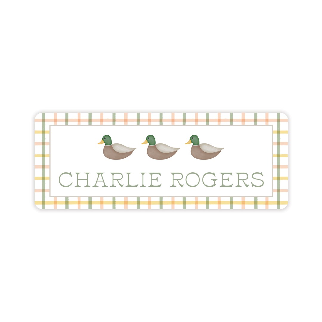 Mallard Back to School Weatherproof Vinyl Labels | Children | Classroom ...
