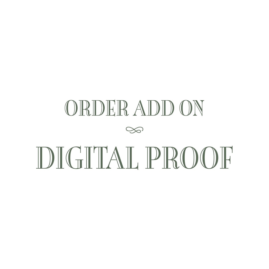 Digital Proof - Etsy