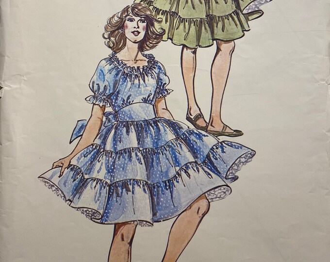 Vintage Square Dance Dress Pattern / Authentic Patterns 277 / Women ...
