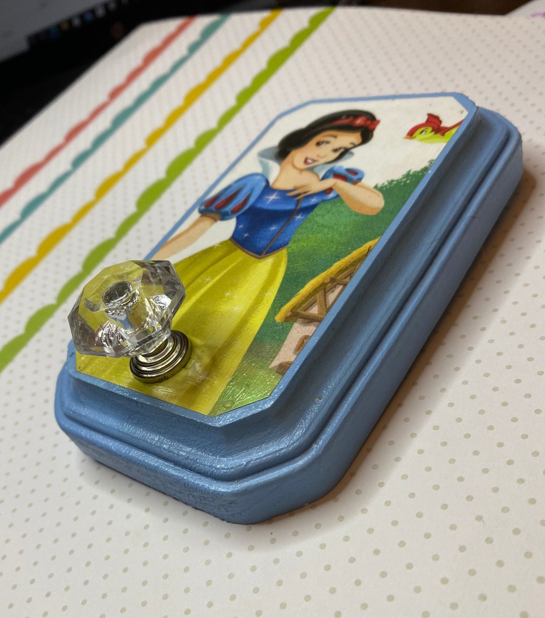 Snow White Wall Art / Nursery Decor / Handmade / Wall Hook / Handmade ...