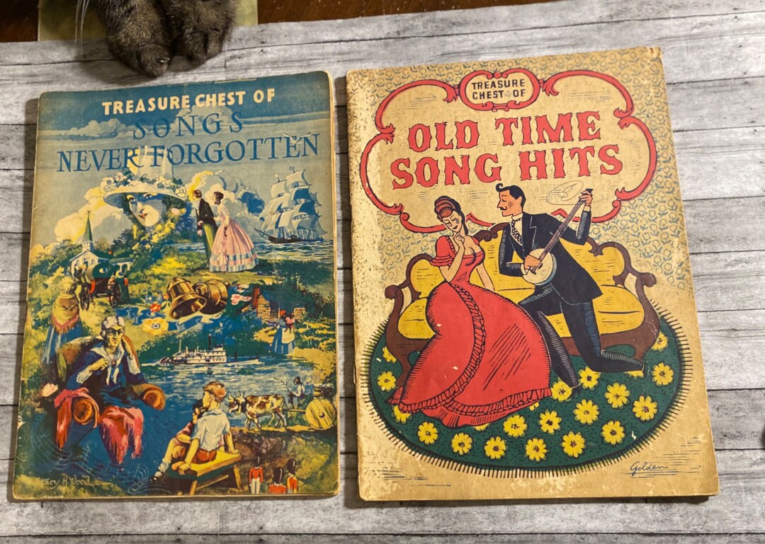 Lot of Two 1935s Treasure Chest of Song Books / 1937 Songs Never ...