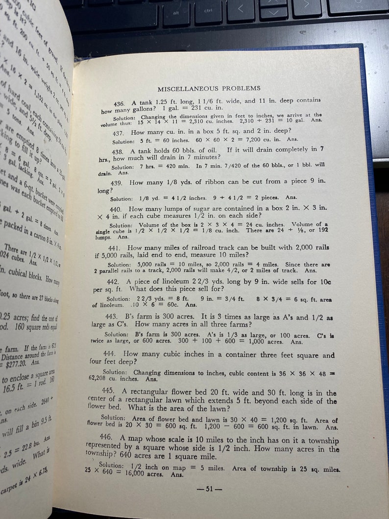 1963 Arithmetic Book, Civil Service Exam Study Guide - Etsy