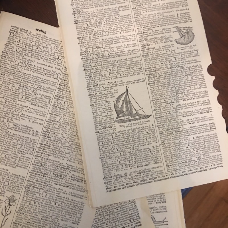 Dictionary Page - Etsy