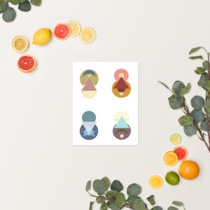 Four Elements Poster - Etsy
