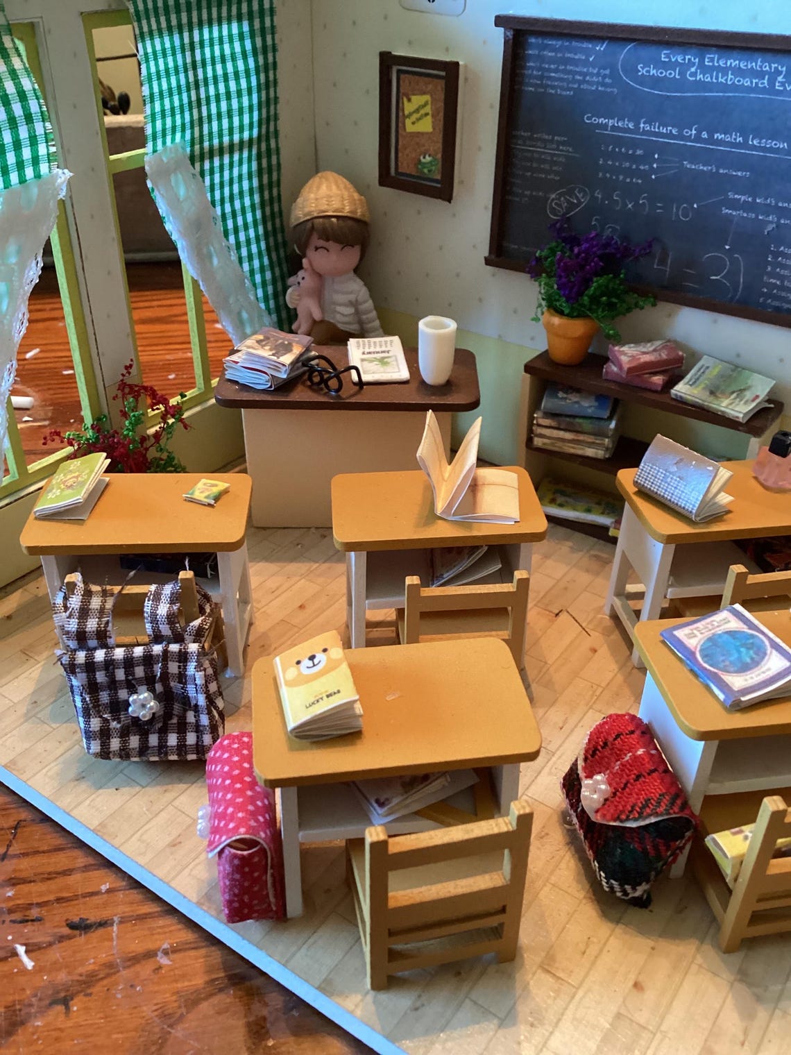 Miniature School House Classroom Completed - Etsy