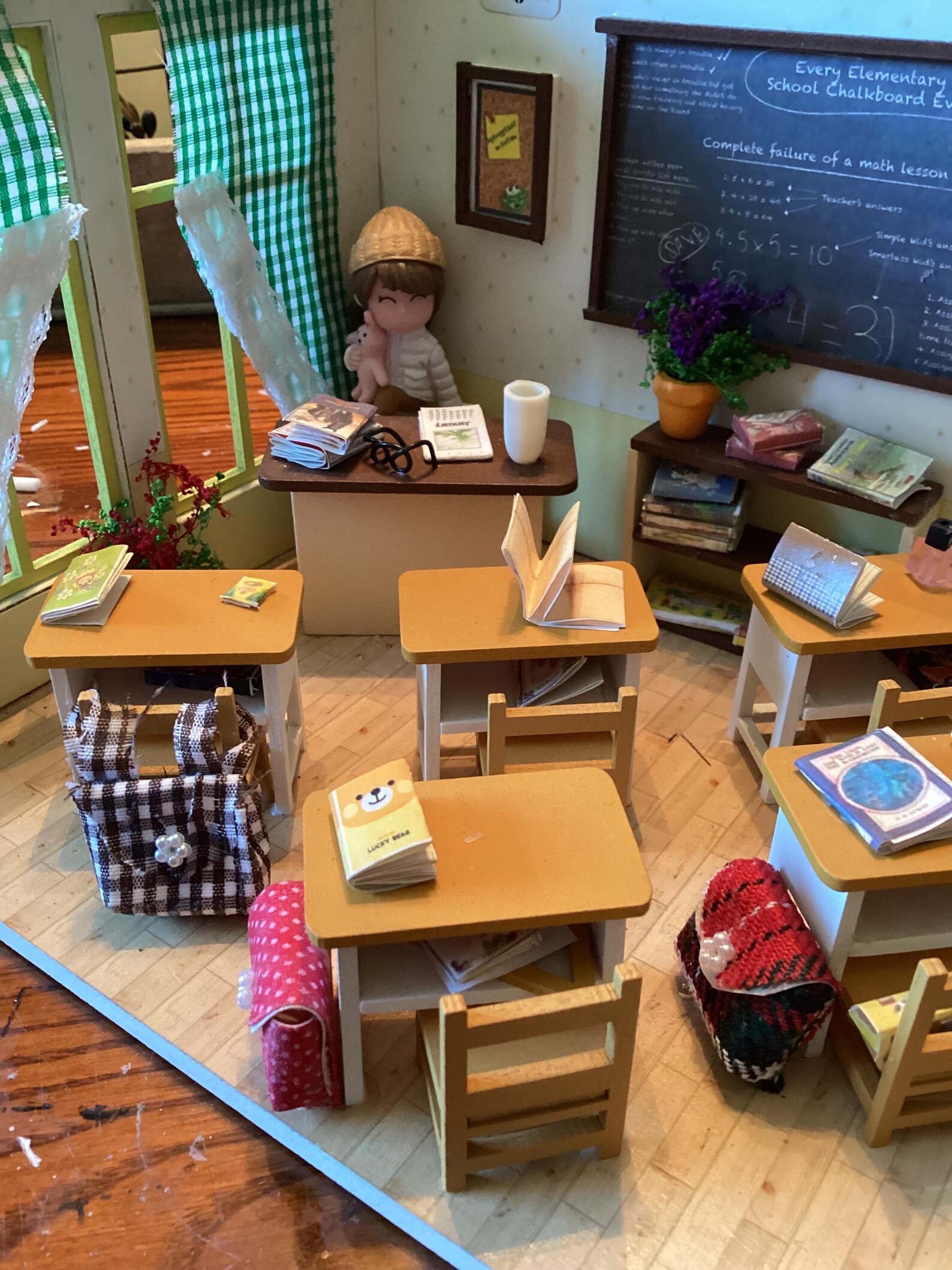 Miniature School House Classroom Completed - Etsy