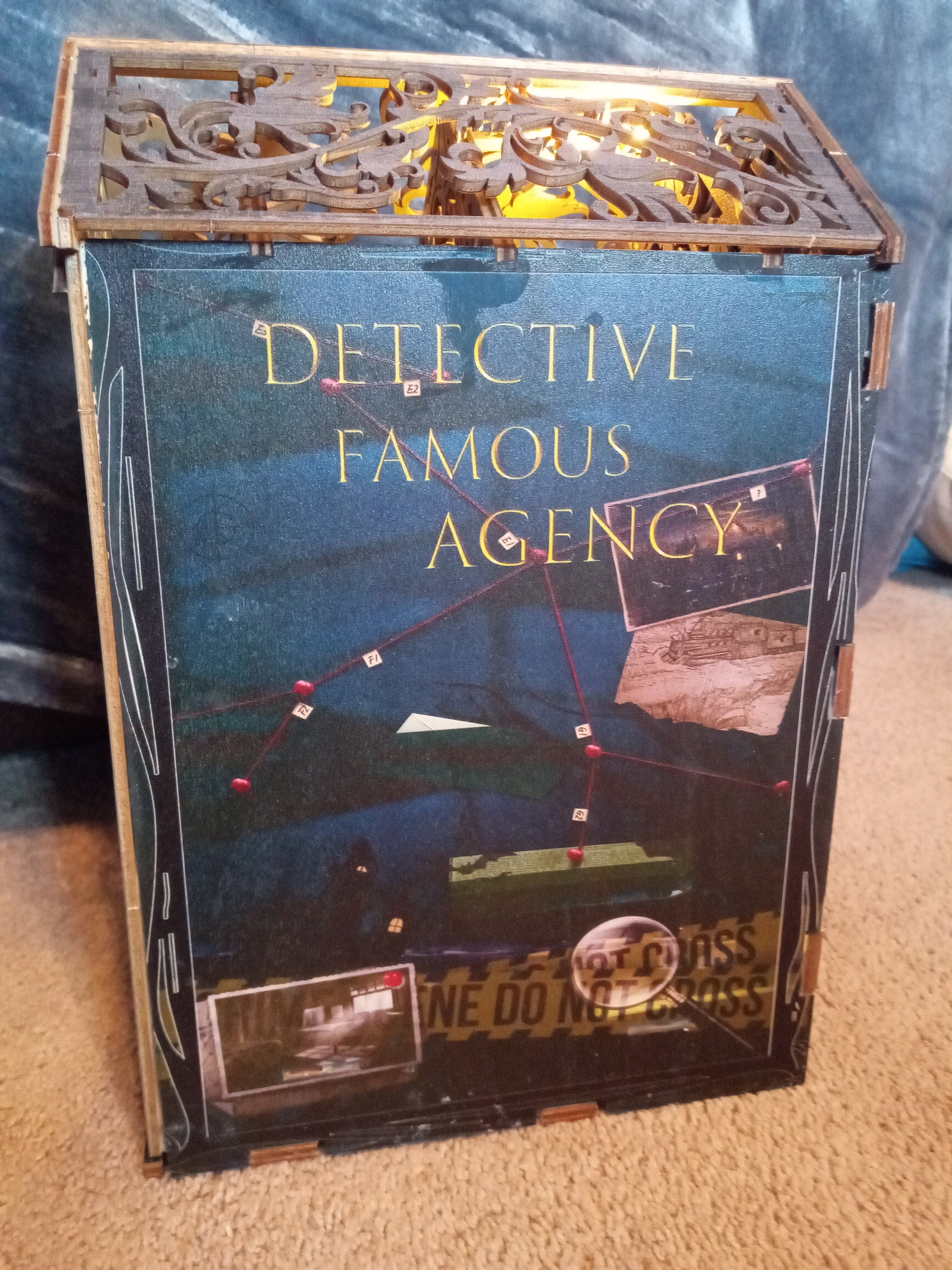 Miniature Detective Agency Completed Lighted Handmade Book Nook - Etsy