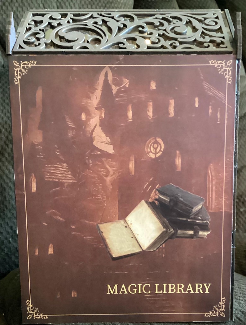 Completed Miniature Book Nook Dollhouse Room Magic Library - Etsy