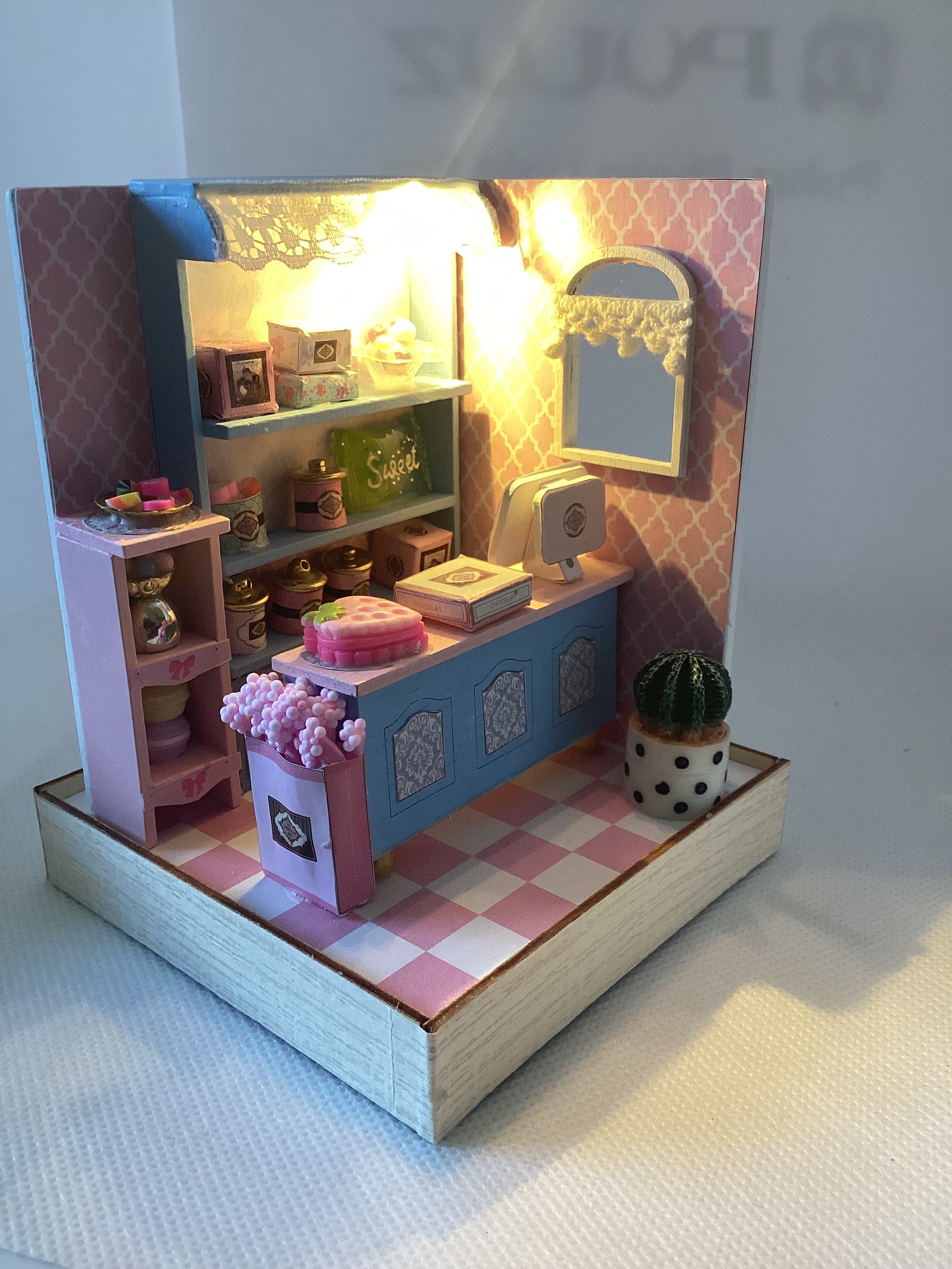 Completed Miniature Candy Store Diorama Dollhouse Lighted - Etsy