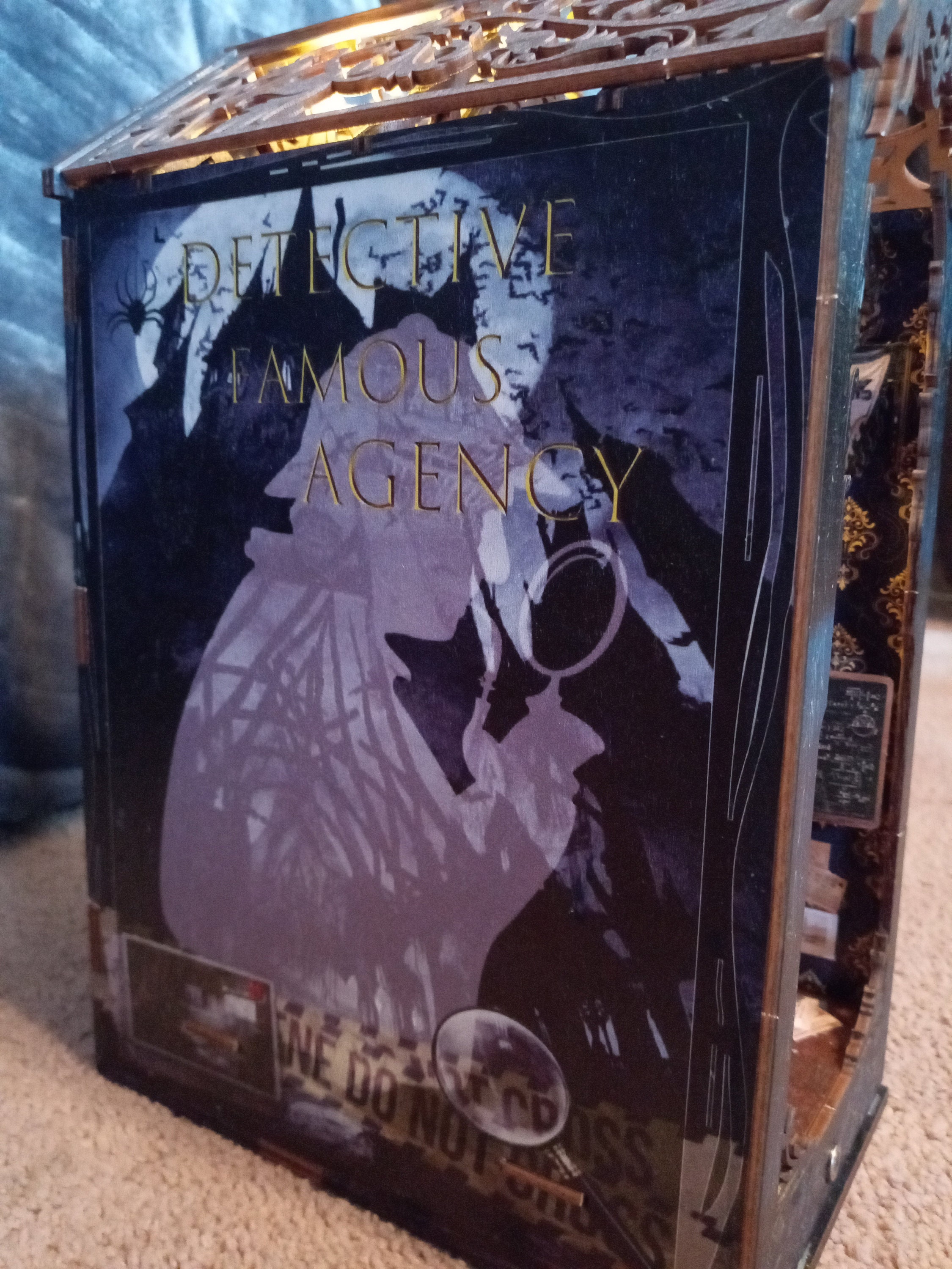 Miniature Detective Agency Completed Lighted Handmade Book Nook - Etsy