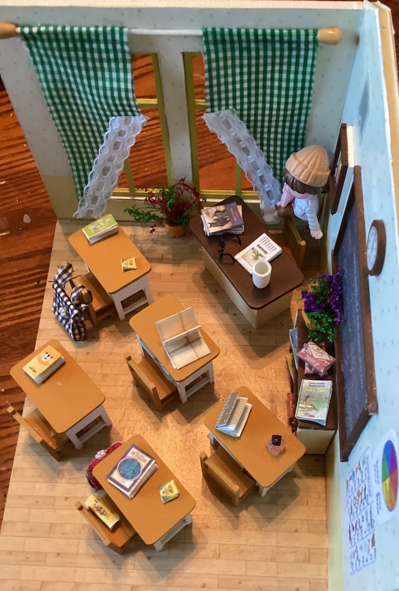 Miniature School House Classroom Completed - Etsy