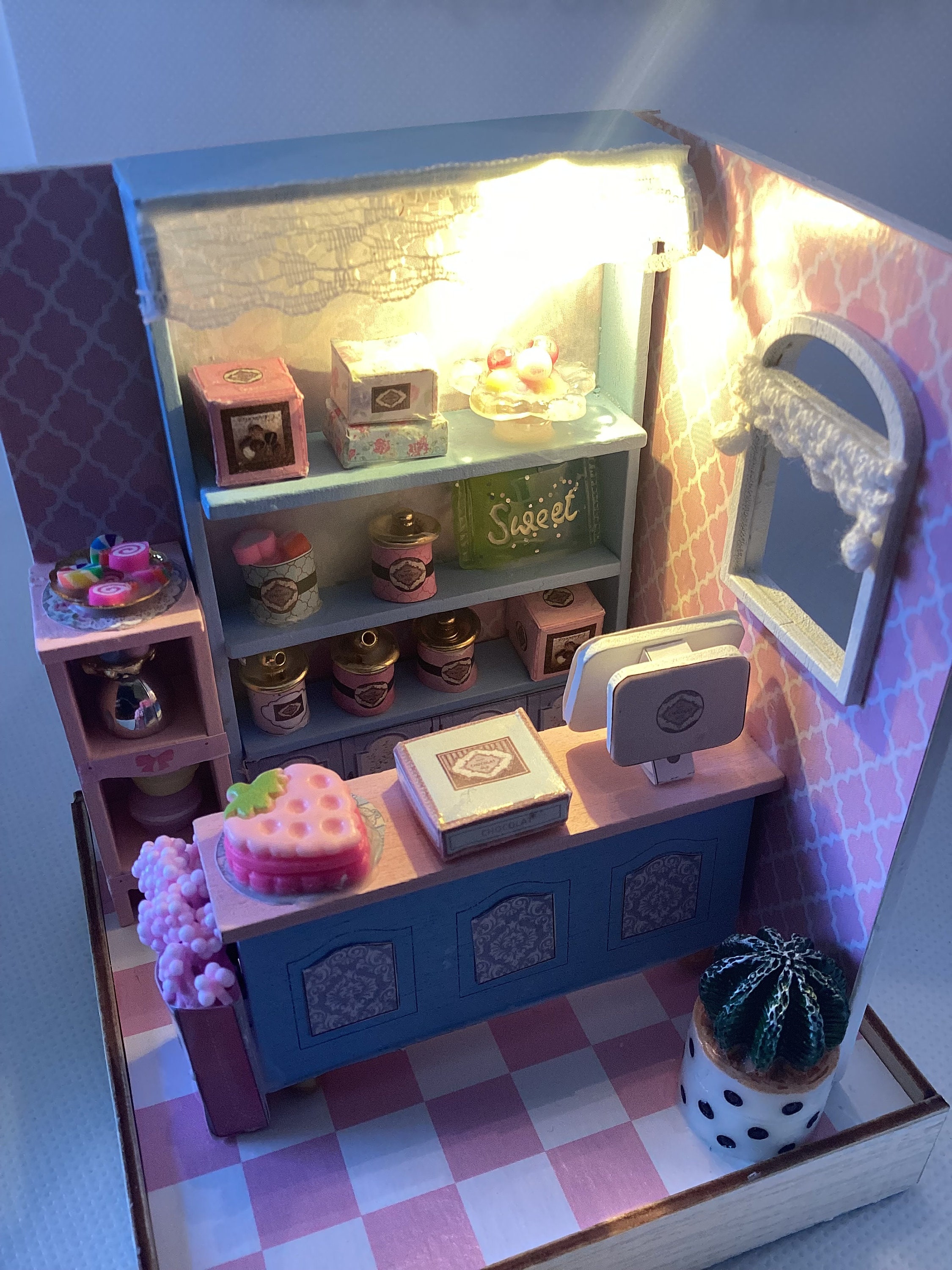 Completed Miniature Candy Store Diorama Dollhouse Lighted - Etsy