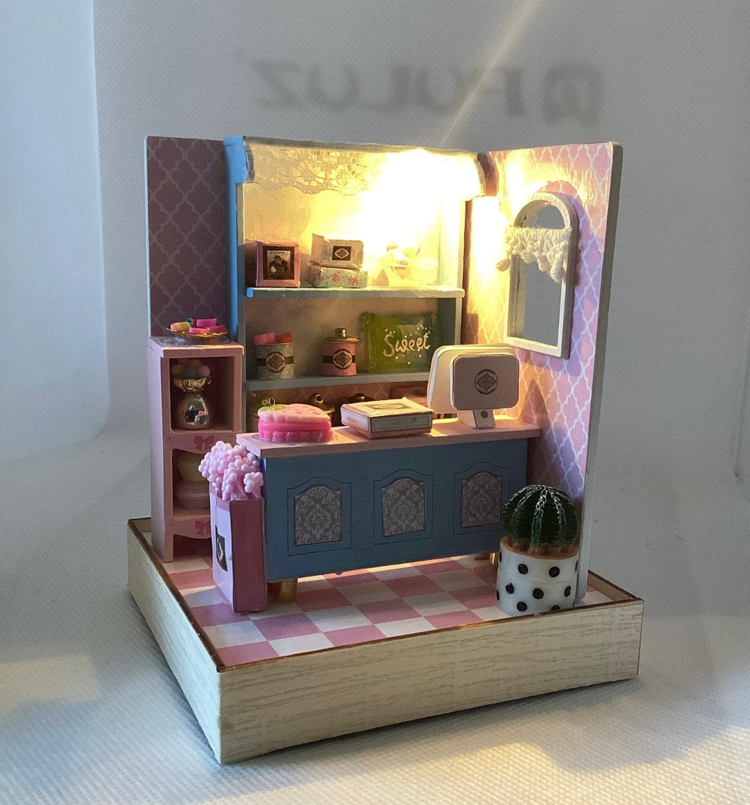 Completed Miniature Candy Store Diorama Dollhouse Lighted - Etsy
