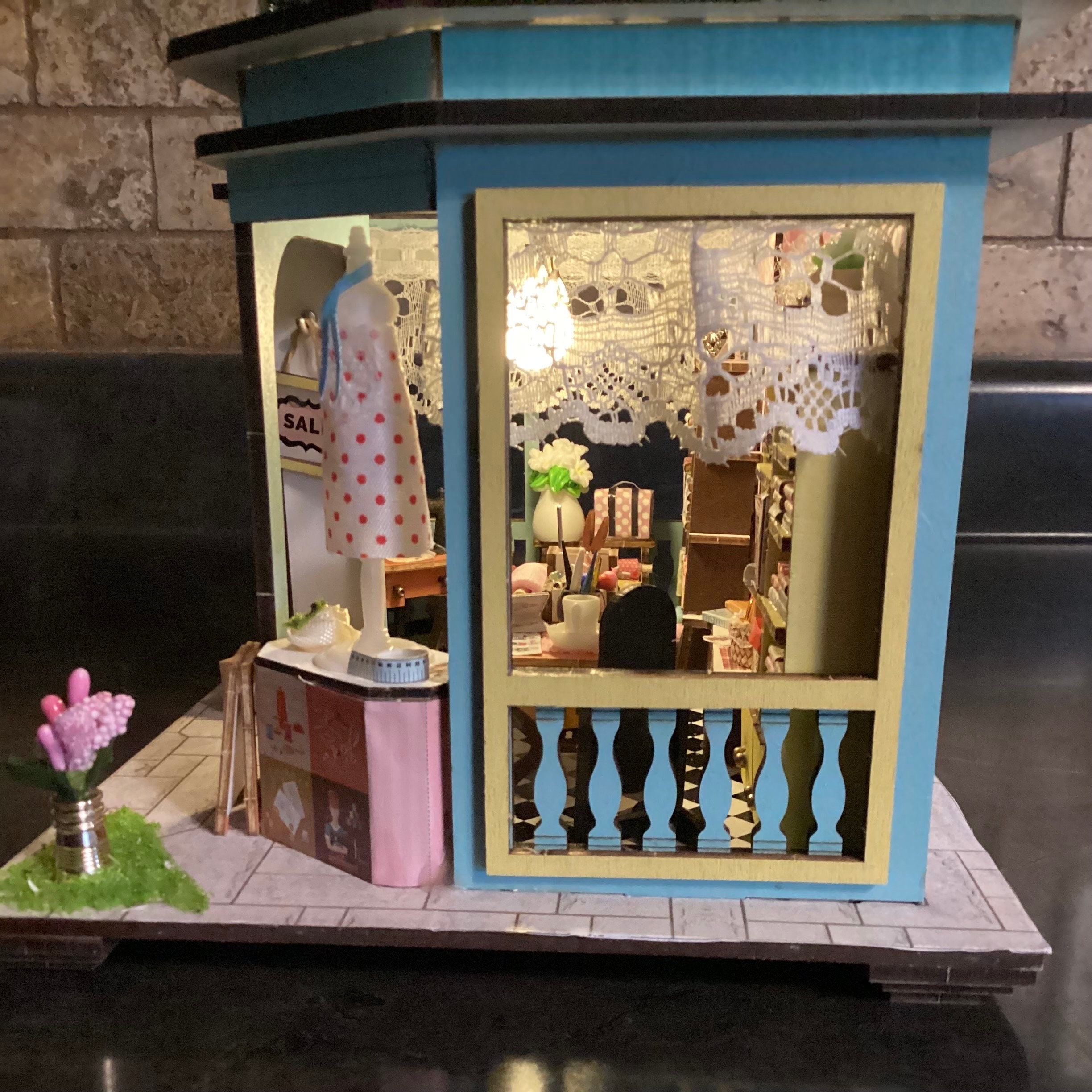 Completed Miniature Room Store Tailor Shop Lighted DIY - Etsy