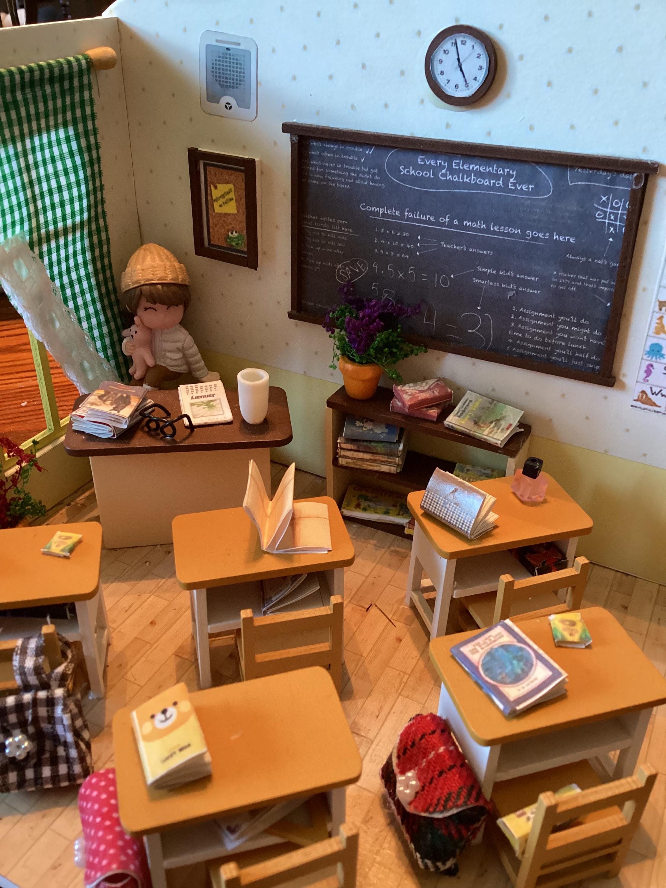 Miniature School House Classroom Completed - Etsy
